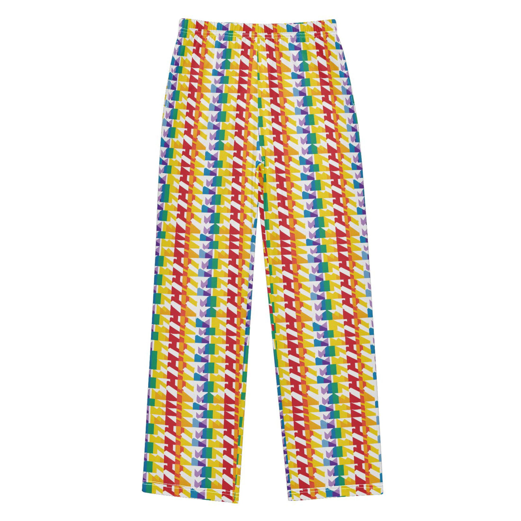 ALAZA Pajama Pants Colorful Geometry Pj Bottoms Sleepwear Lounge with ...