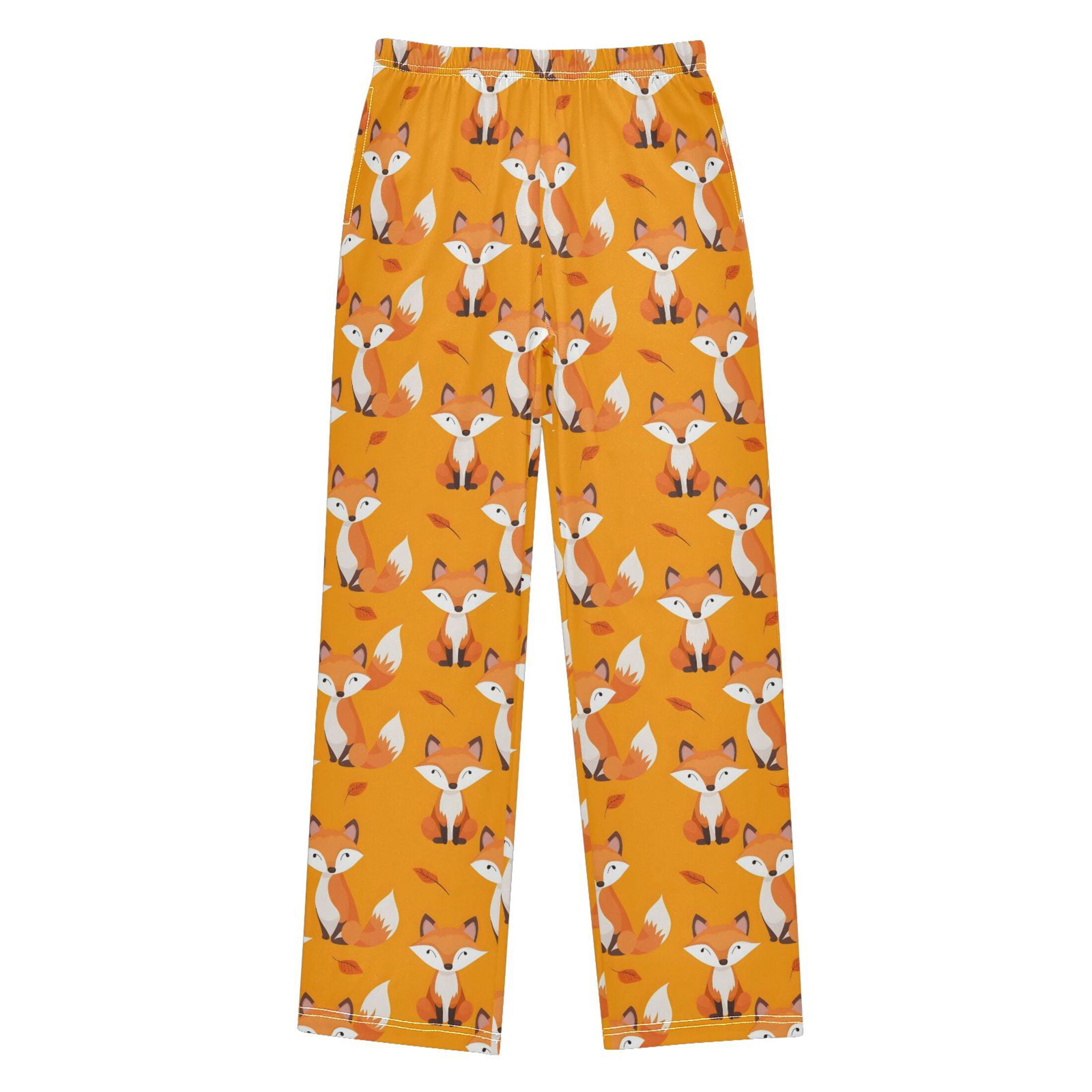 ALAZA Pajama Pants Cute Fox Pj Bottoms Sleepwear Lounge with Pockets XL ...