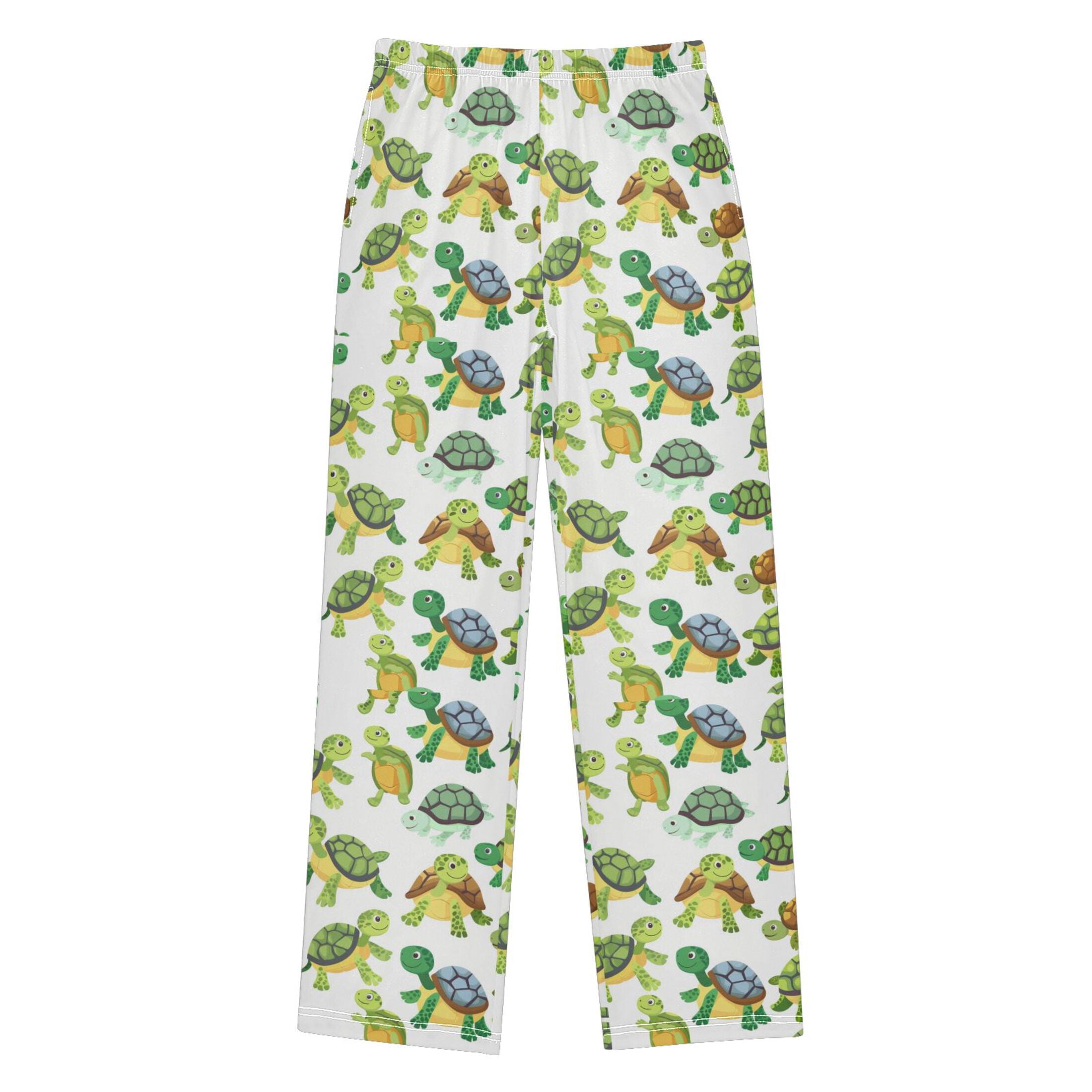 ALAZA Pajama Pants Cute Turtles Pj Bottoms Sleepwear Lounge with ...