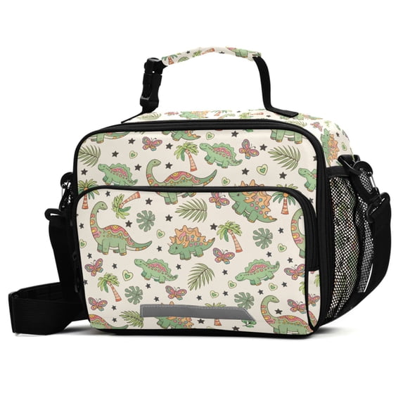 ALAZA Palm Dinosaurs Butterfly Lunch Box Insulated Cooler Bag Reusable ...