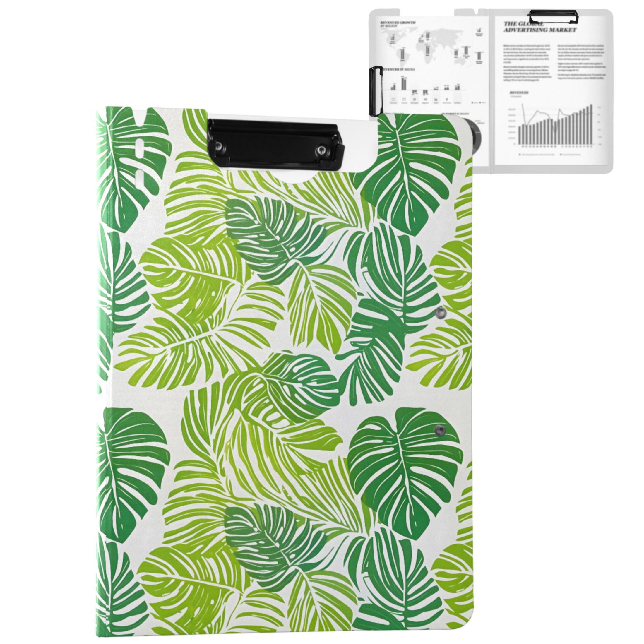 ALAZA Palm Leaf-c3 A4 Foldable Clipboard 360 Degree Folder Binder ...