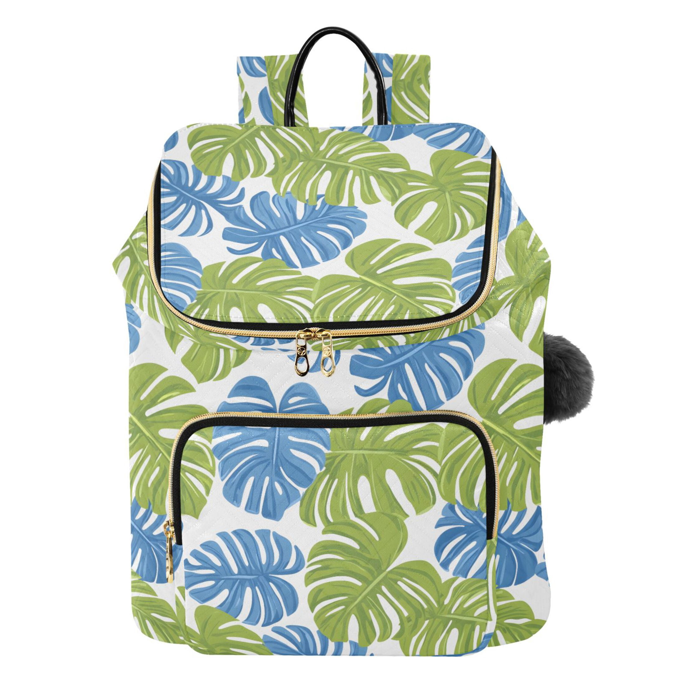 ALAZA Palm Leaf-e6 Travel Backpack Laptop Bag Large Capacity Daypack ...