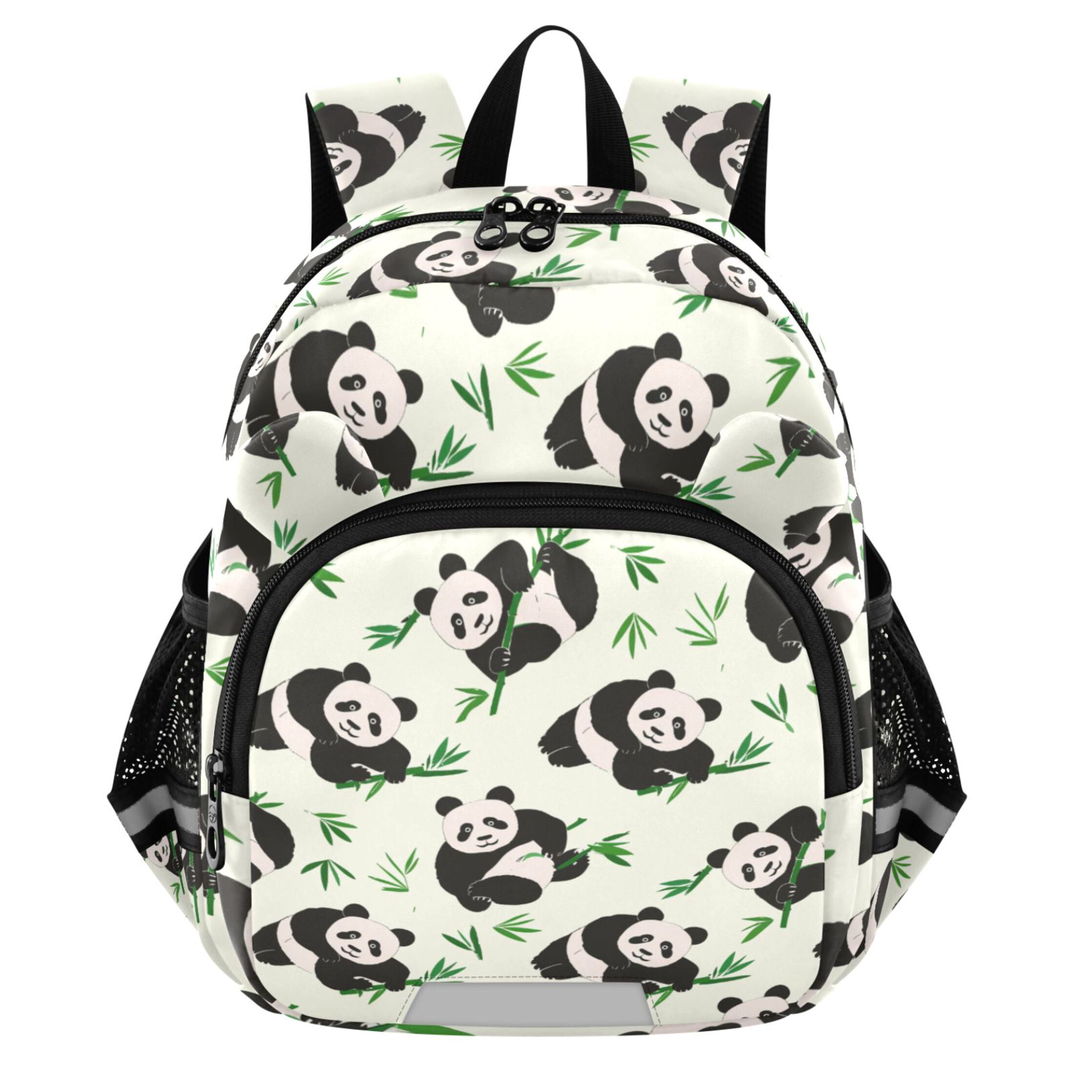 ALAZA Panda Green Leaves Mini Backpack School Bookbag Age 3-7 Medium ...