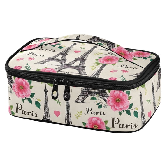 ALAZA Paris Tower Flowers Lunch Box Insulated Cooler Tote Bag Reusable ...