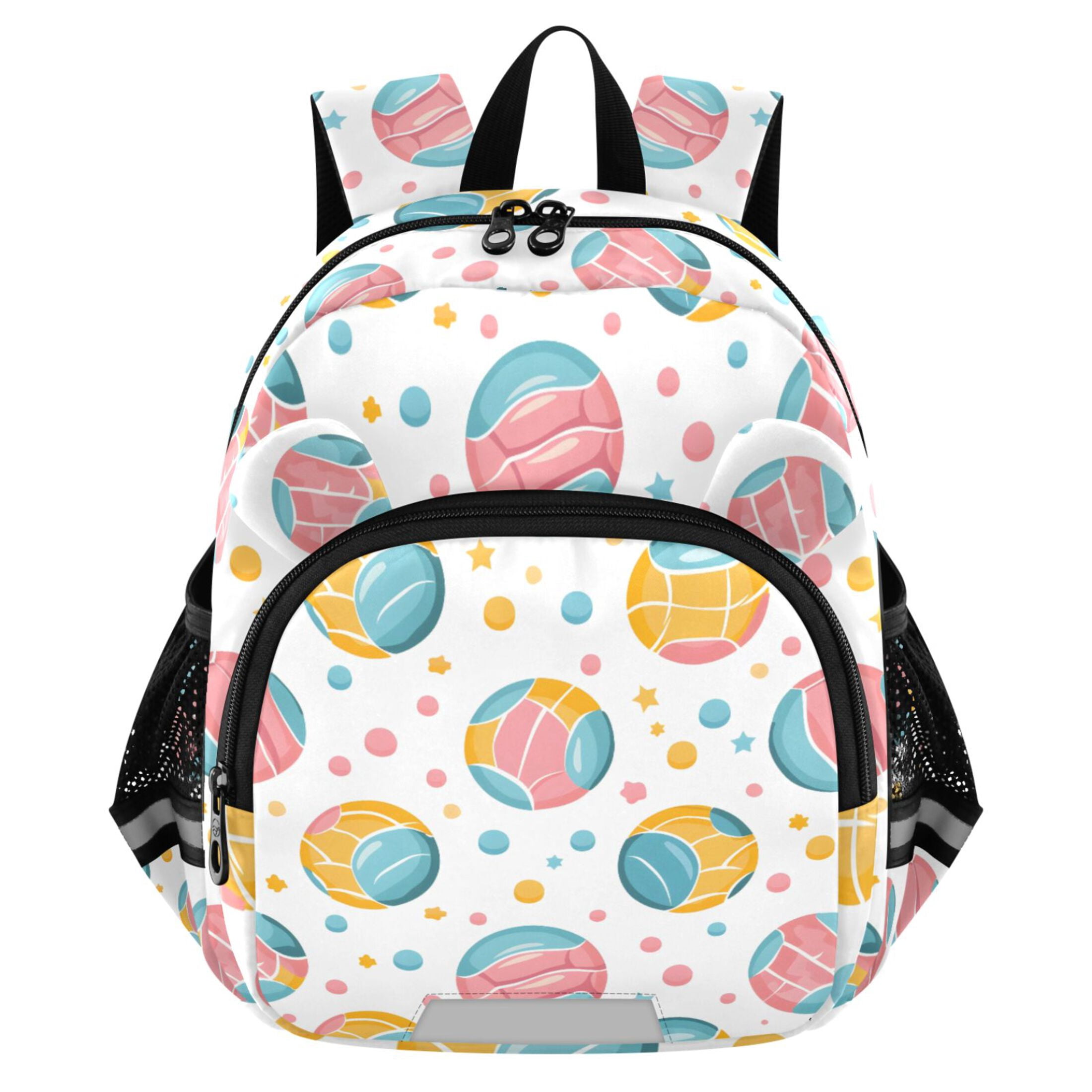 ALAZA Pastel Beach Balls with Stars Pattern Mini Backpack School ...