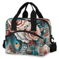 ALAZA Peacock Feather Rose Flower-a1 Insulated Lunch Box Large Reusable ...
