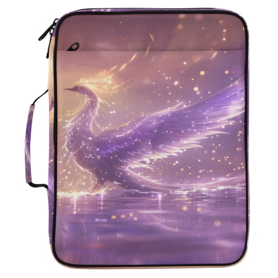 ALAZA Phoenix Bird Shiny Pattern Expanding Accordion File Folder 3 Ring ...