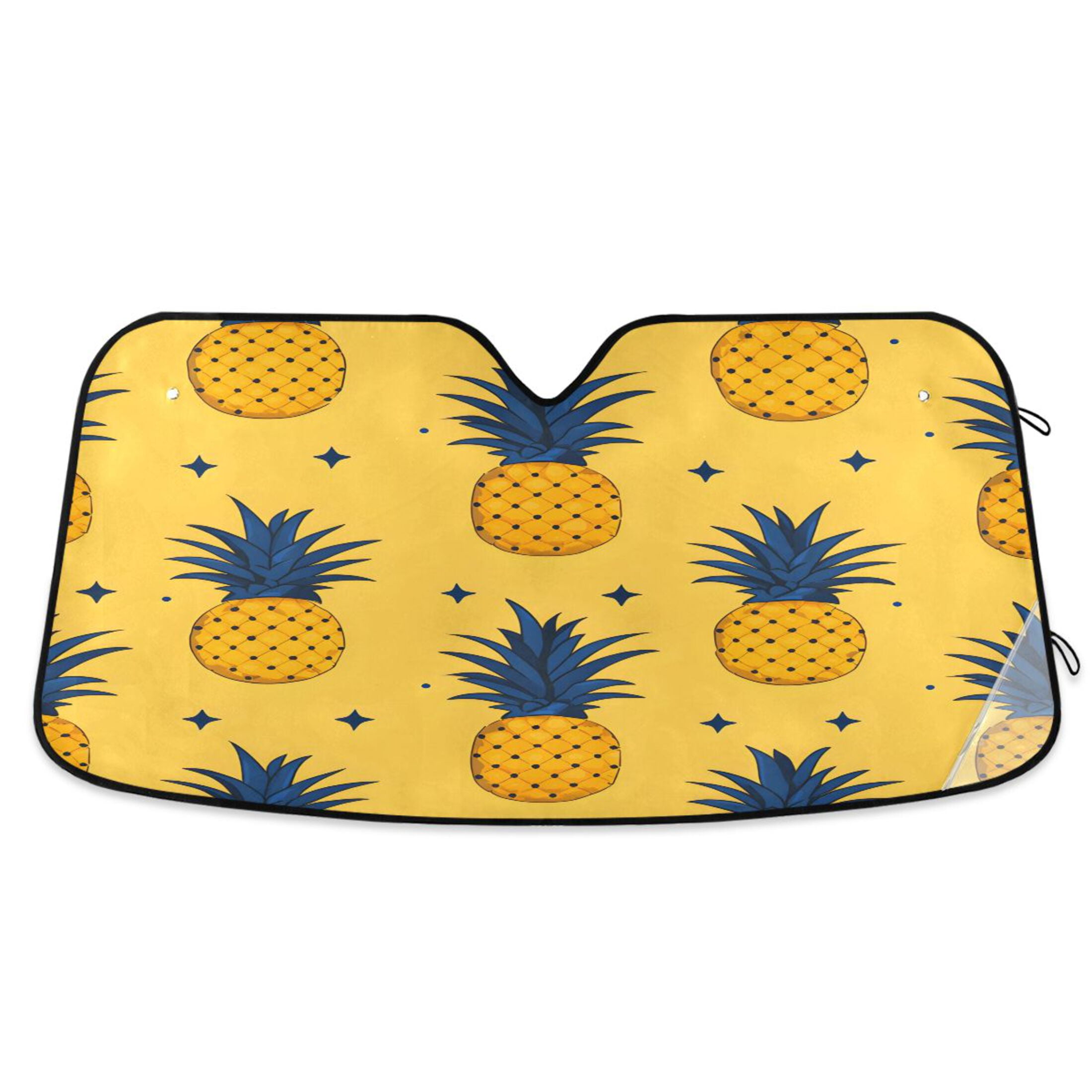 ALAZA Pineapple Fruit Windshield Sun Shade Car Foldable Visor Block UV ...