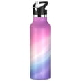 ALAZA Pink Gradient Starry Pattern Stainless Steel Water Bottle Vacuum ...