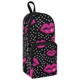 ALAZA Pink Lips Polka Dots Pencil Case Pen Pouch Stationery Organizer ...