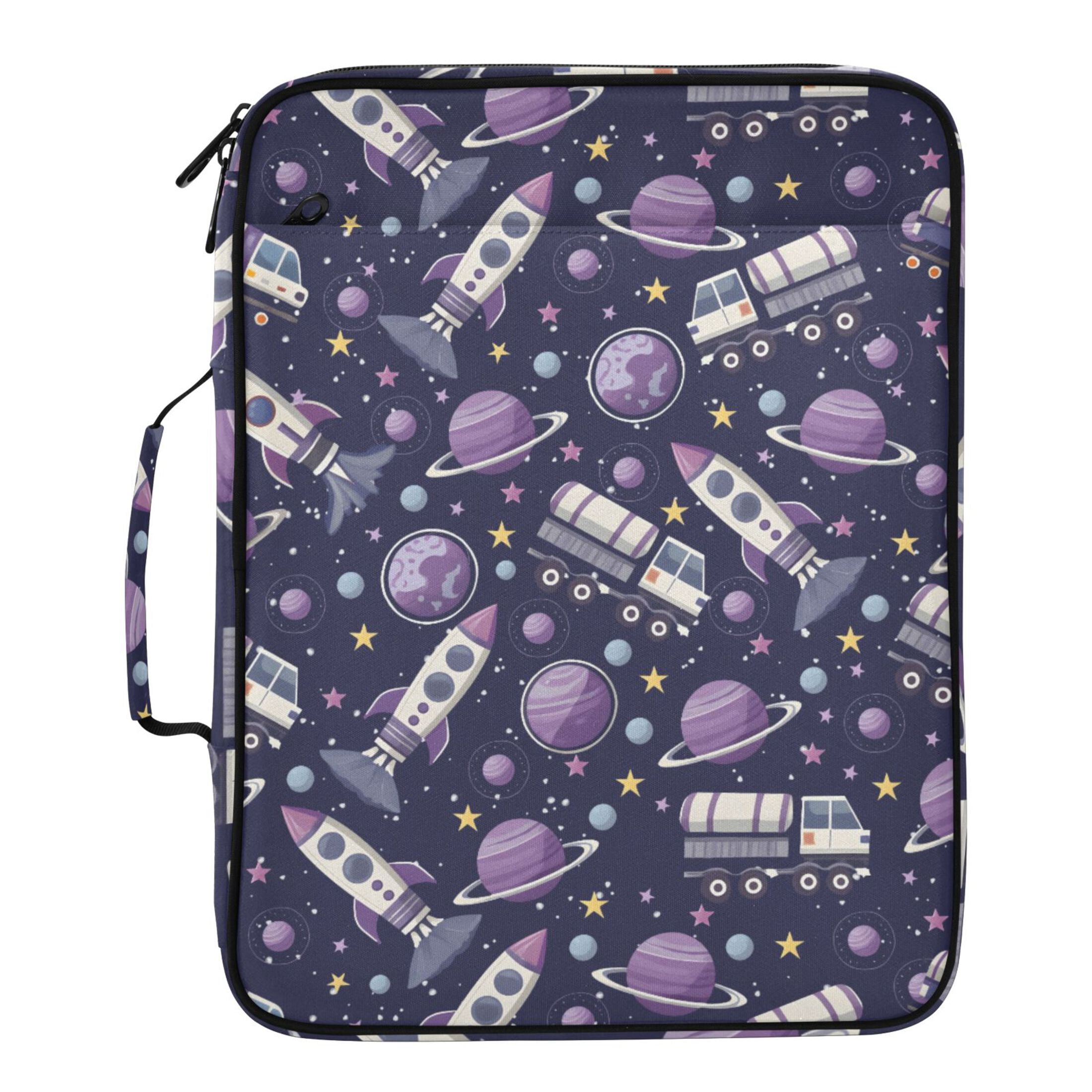 ALAZA Planet Space Stars Pattern Expanding Accordion File Folder 3 Ring ...