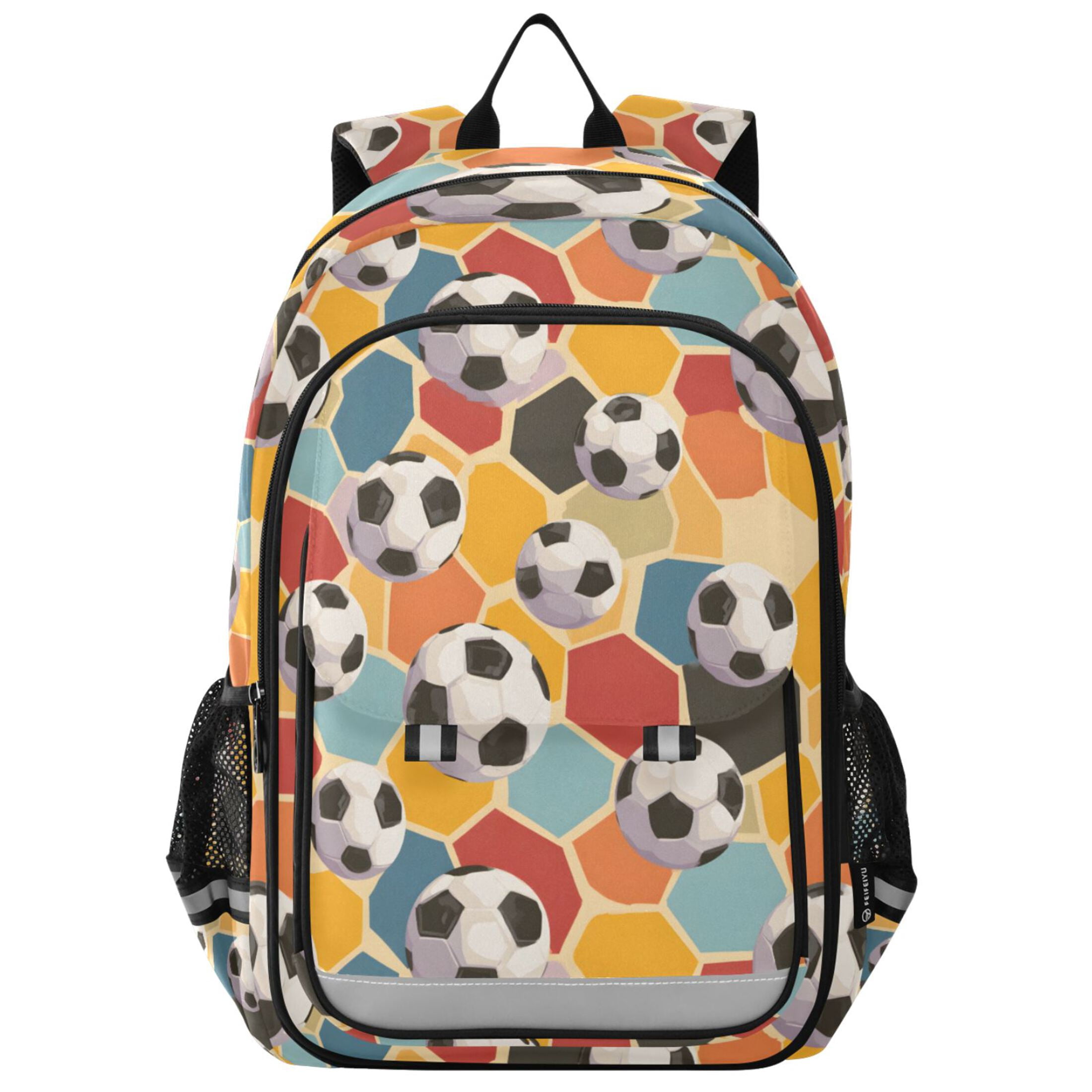 ALAZA Playful Football School Laptop Backpack Travel Bag Casual Student ...