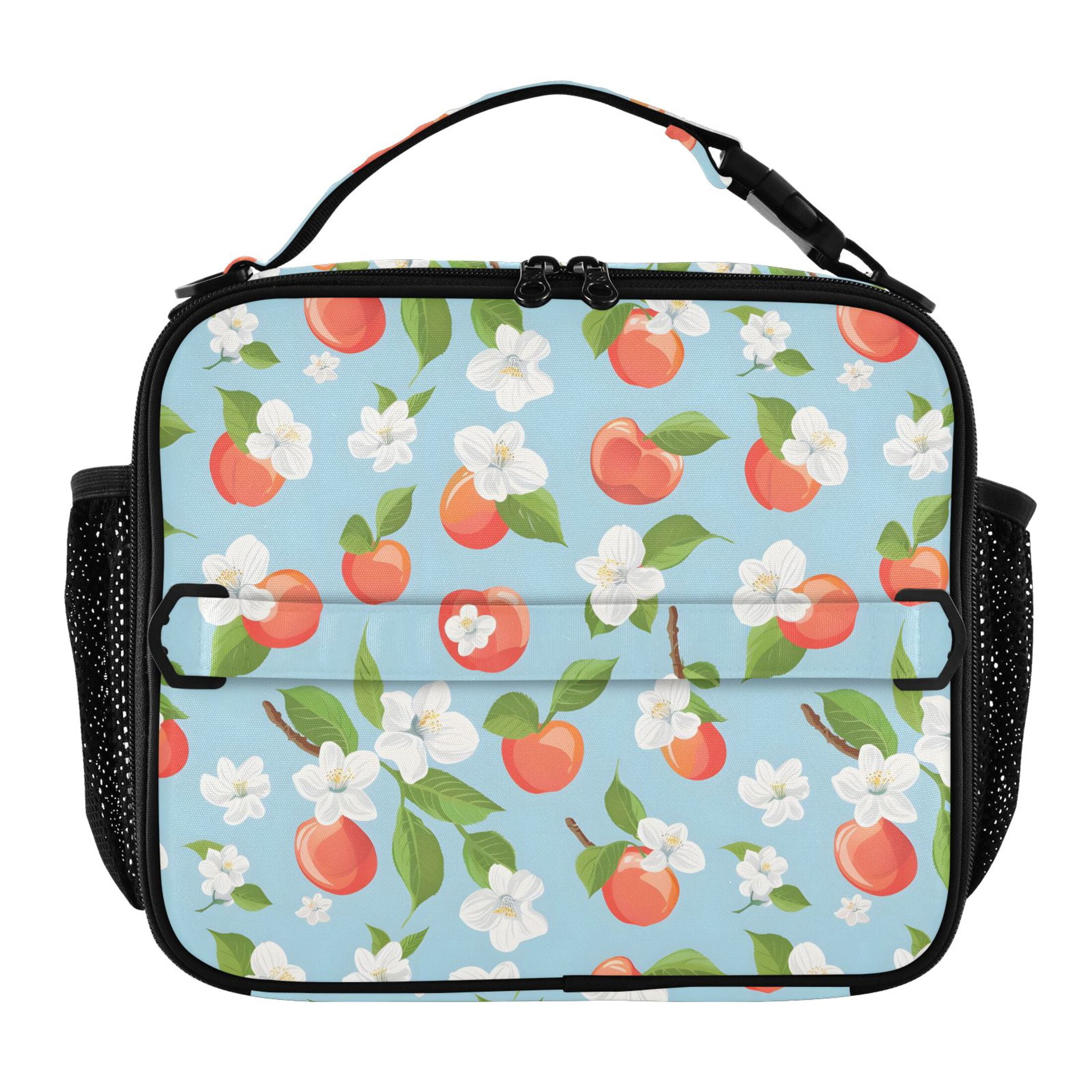 ALAZA Plumeria Flower Lunch Box Insulated Lunch Bag Cooler Tote with ...