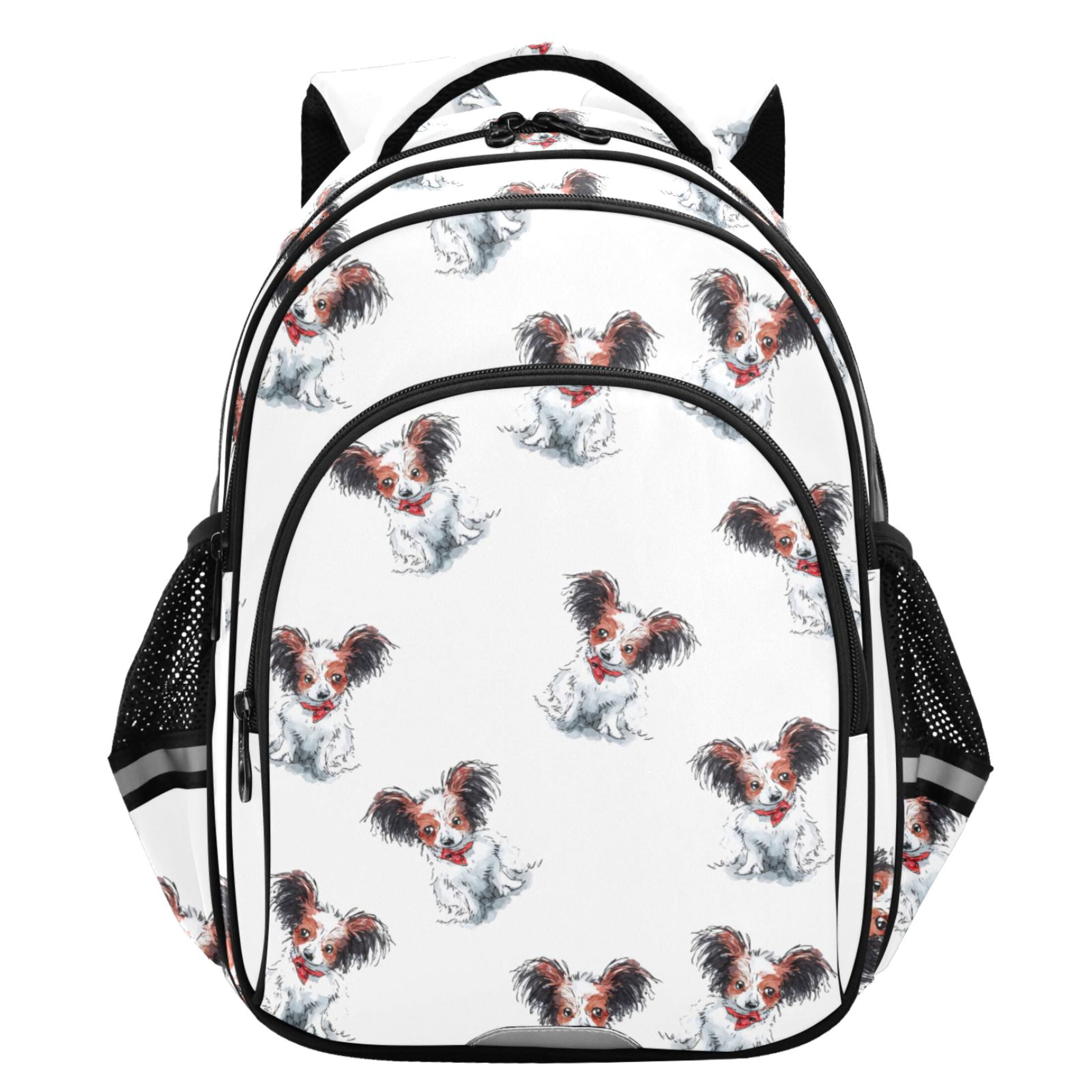 ALAZA Puppy Dog Pattern School Backpack Elementary Bag Student Bookbag ...