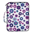 ALAZA Purple Blue Circle Pattern Expanding Accordion File Folder 3 Ring ...