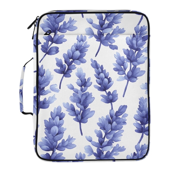 ALAZA Purple Flower Lavender Pattern Expanding Accordion File Folder 3 ...