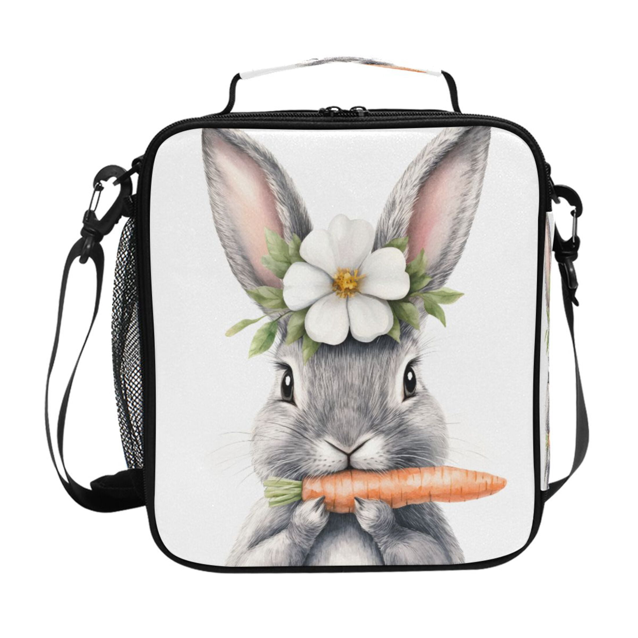 ALAZA Rabbit Carrot Lunch Box Insulated Lunch Bag Reusable Thermal ...