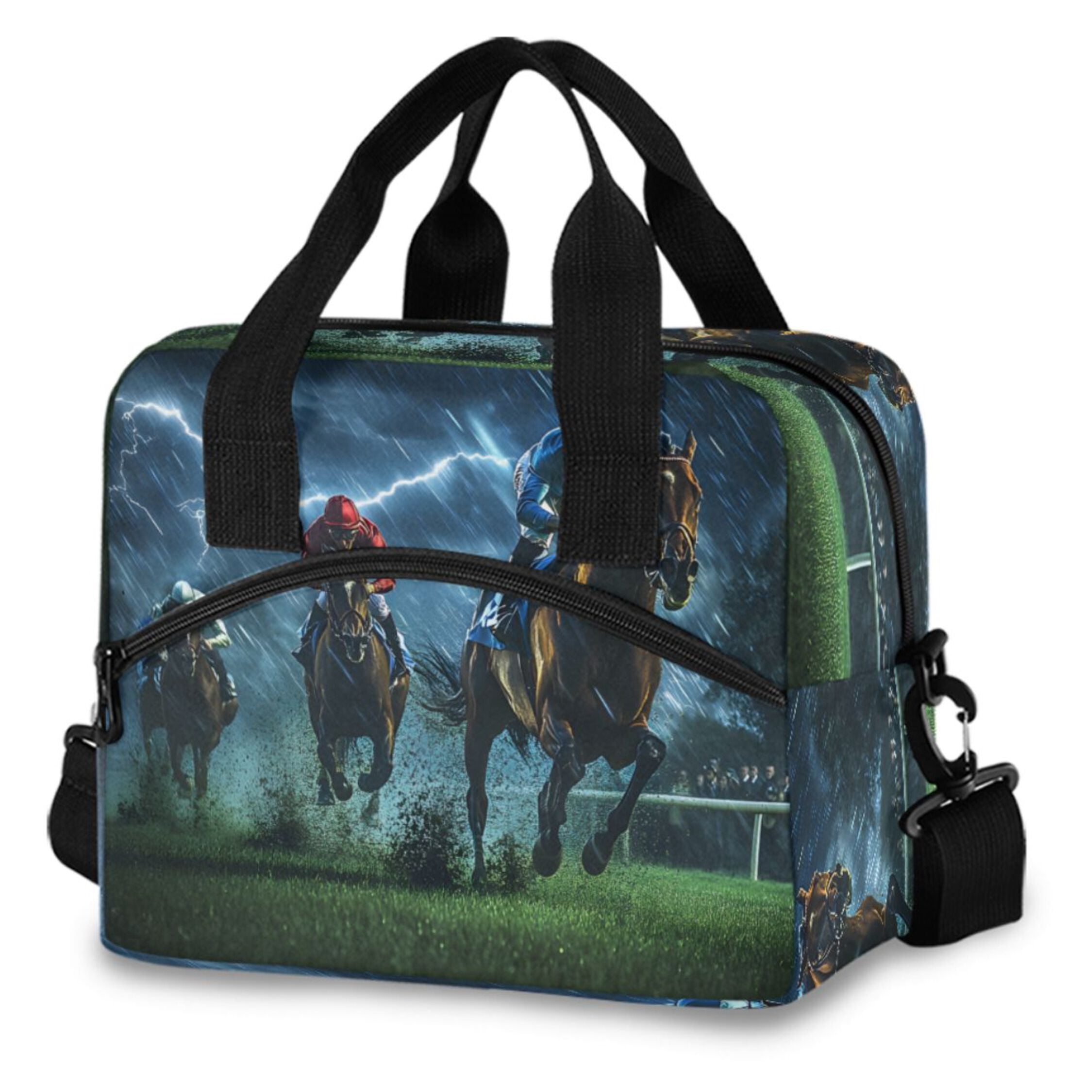 ALAZA Race Lightning Insulated Lunch Box Large Reusable Cooler Bag with ...
