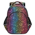 ALAZA Rainbow Glitter School Backpack Elementary Bag Student Bookbag ...