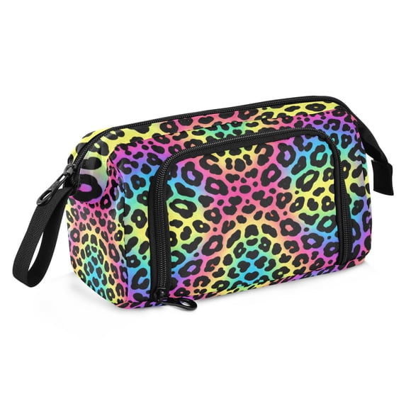 ALAZA Rainbow Leopard Pencil Pouch Big Capacity Pencil Case Zipper ...