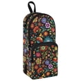 ALAZA Retro Blooming Flowers Pencil Case Pen Pouch Stationery Organizer ...