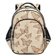 ALAZA Retro Butterflies School Backpack Elementary Bag Student Bookbag ...
