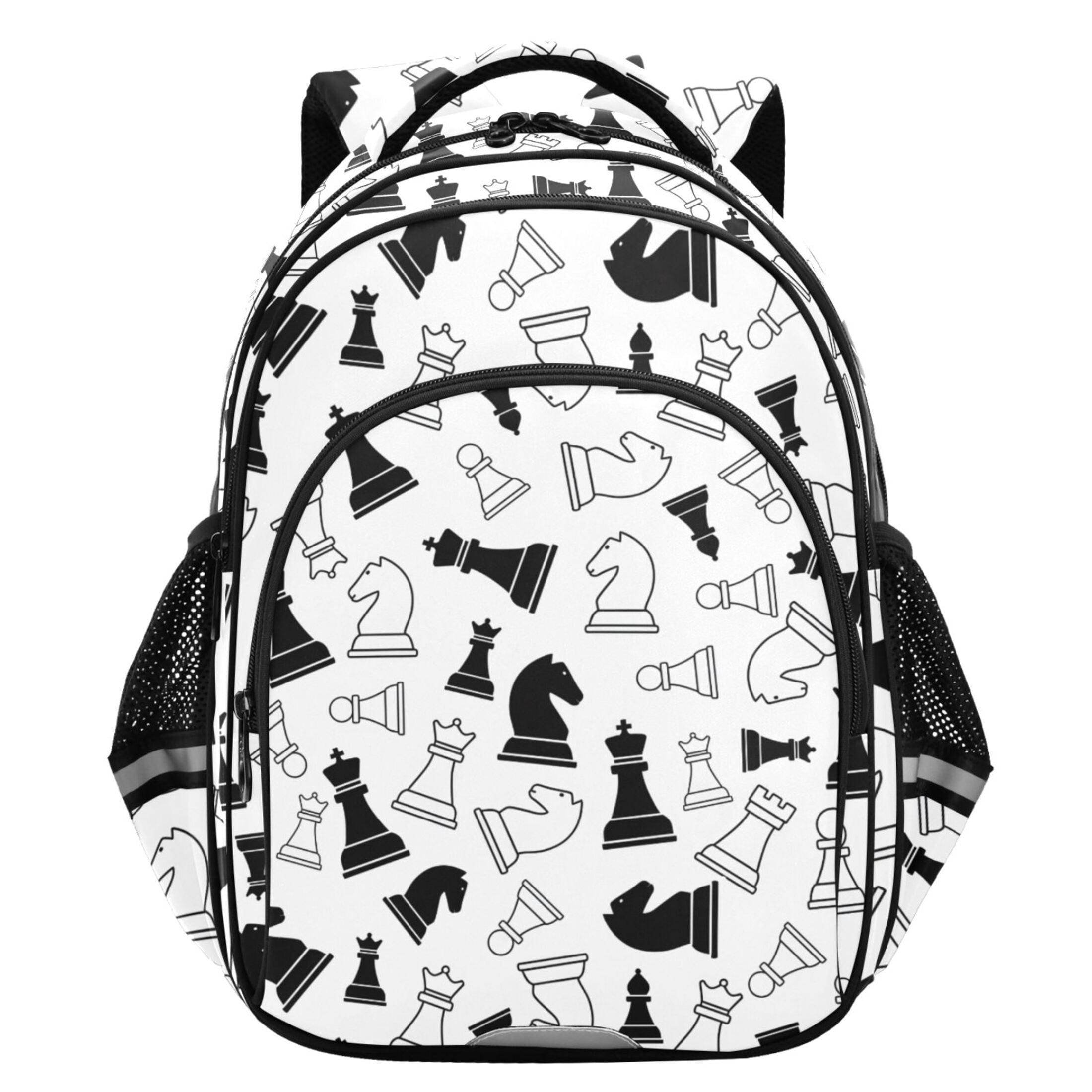ALAZA Retro Chess School Backpack Elementary Bag Student Bookbag Travel ...