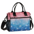ALAZA Retro Gradient Stars Print Cooler Lunch Bag Insulated Reusable ...