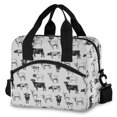 ALAZA Retro Highland Cows Insulated Lunch Box Large Reusable Cooler Bag ...