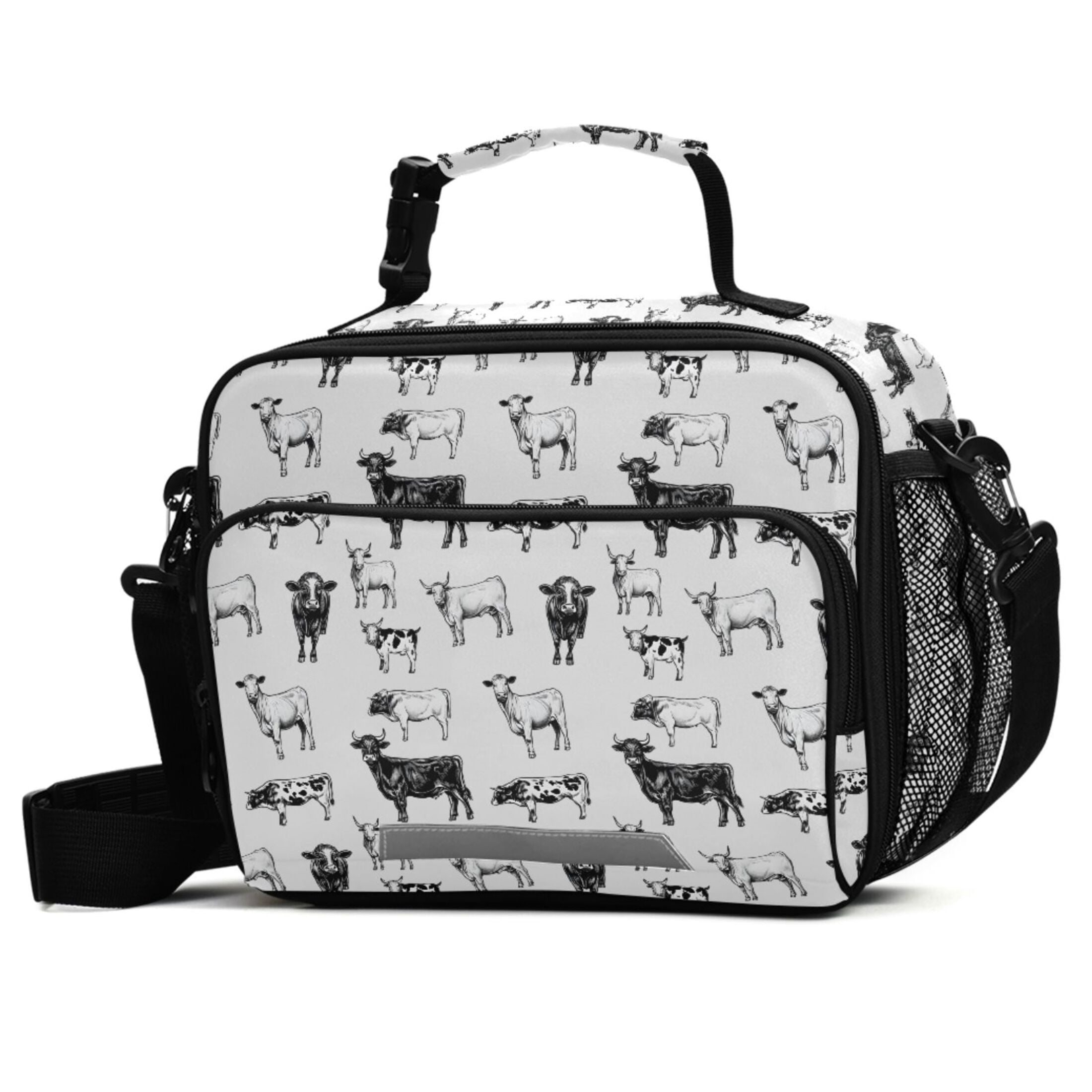 ALAZA Retro Highland Cows Lunch Box Insulated Cooler Bag Reusable Tote ...