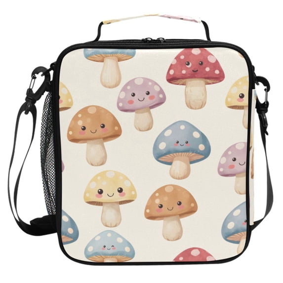 ALAZA Retro Mushrooms Lunch Box Insulated Cooler Lunch Bag with ...