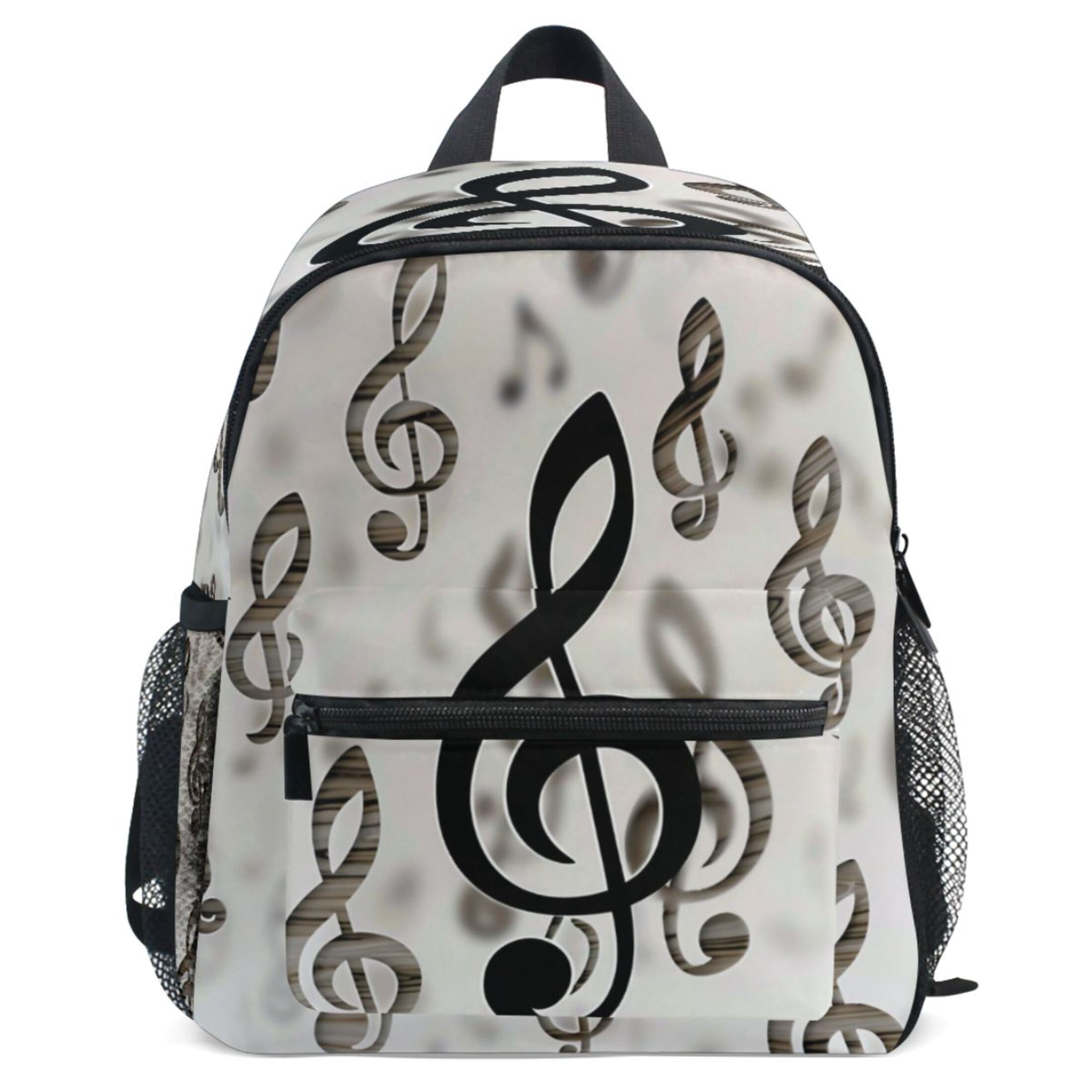 ALAZA Retro Musical Note Pattern School Backpack Student Bookbag Mini ...
