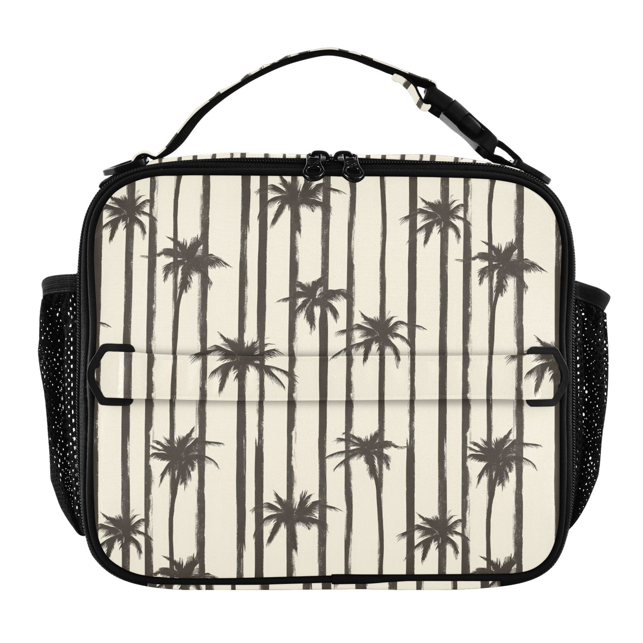 ALAZA Retro Palm Tree Lunch Box Insulated Lunch Bag Cooler Tote with ...