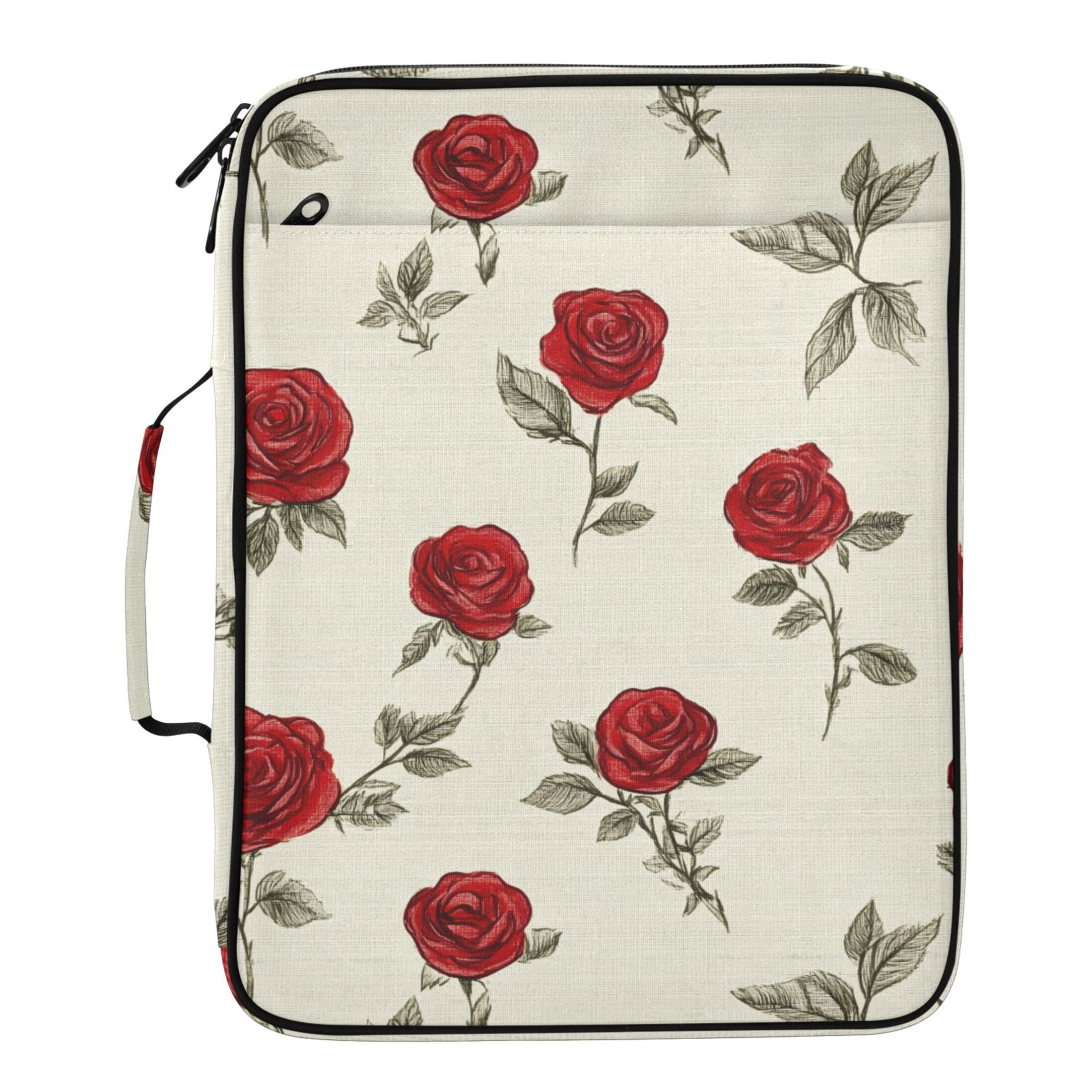 ALAZA Retro Roses Flowers-i6 Pattern Expanding Accordion File Folder 3 ...