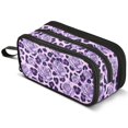 ALAZA Rose on Leopard Pencil Case Bag Large 3 Compartment Pen Pouch ...