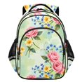 ALAZA Roses Daisy Flower School Backpack Elementary Bag Student Bookbag ...