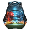ALAZA Rugby Helmet Fields School Backpack Elementary Bag Student ...
