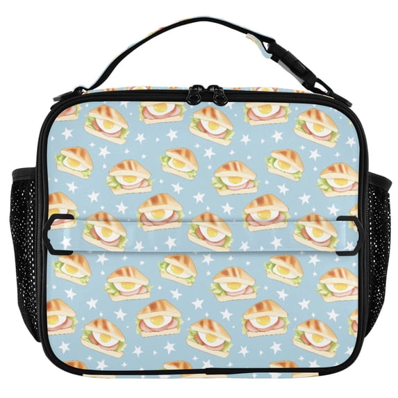 ALAZA Sandwich Stars Insulated Lunch Box Lunch Bag Cooler Tote with ...