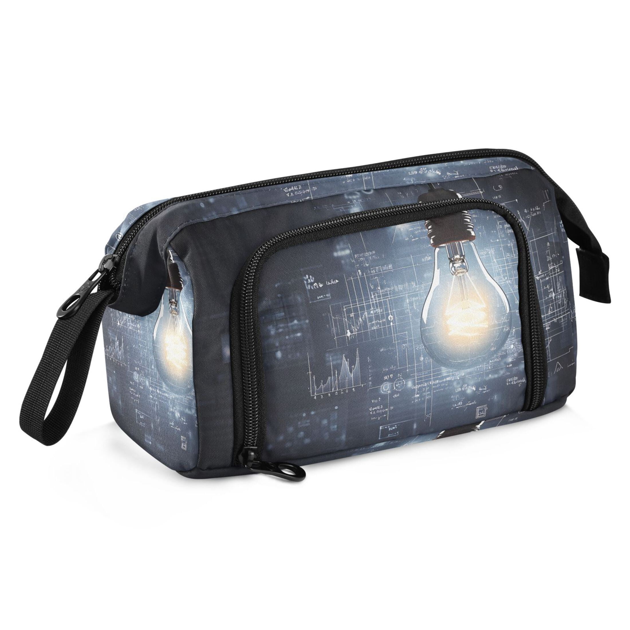 ALAZA Science Light Bulb Pencil Pouch Big Capacity Pencil Case Zipper ...