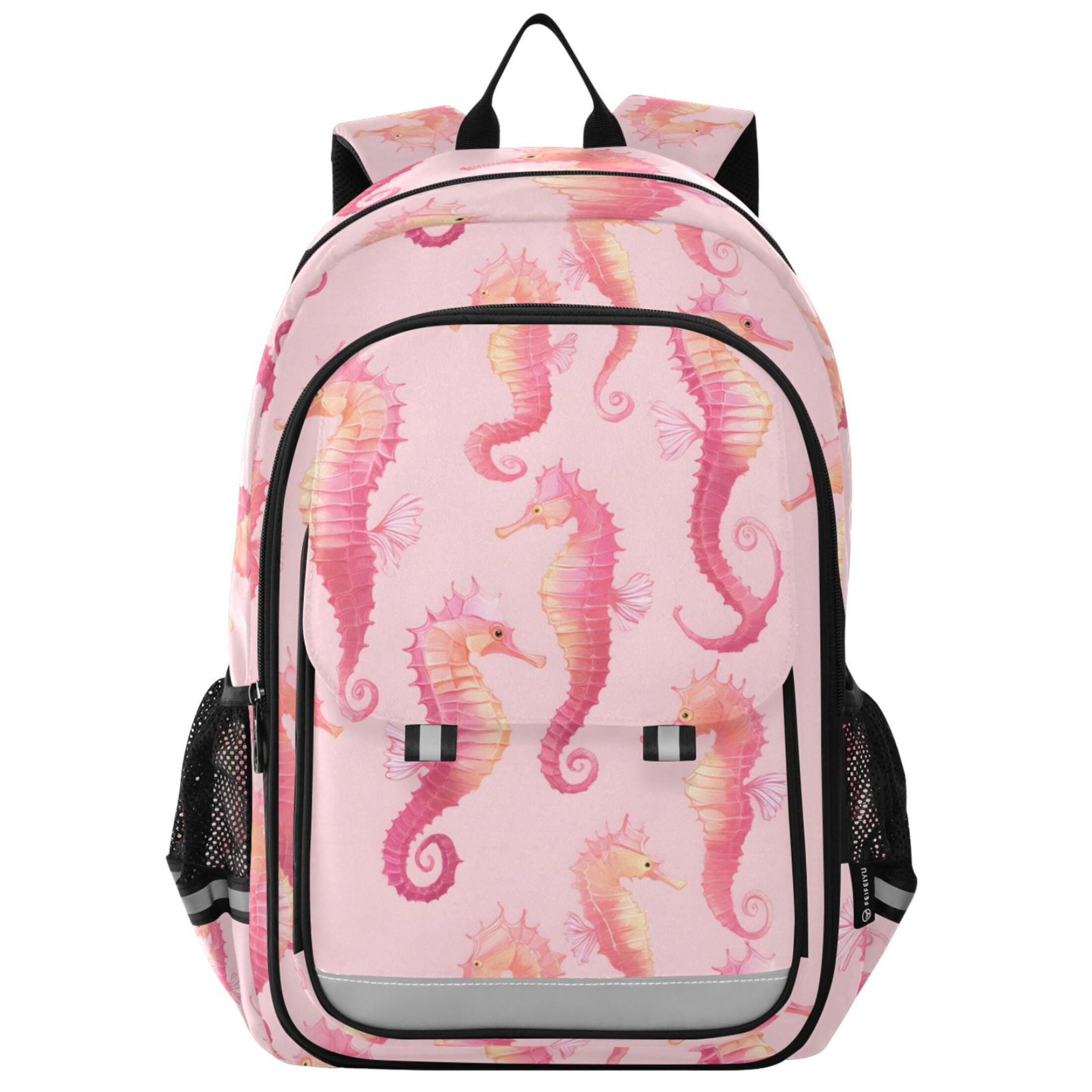ALAZA Seahorse Cartoon Laptop Backpack Purse Travel Bag Casual School ...