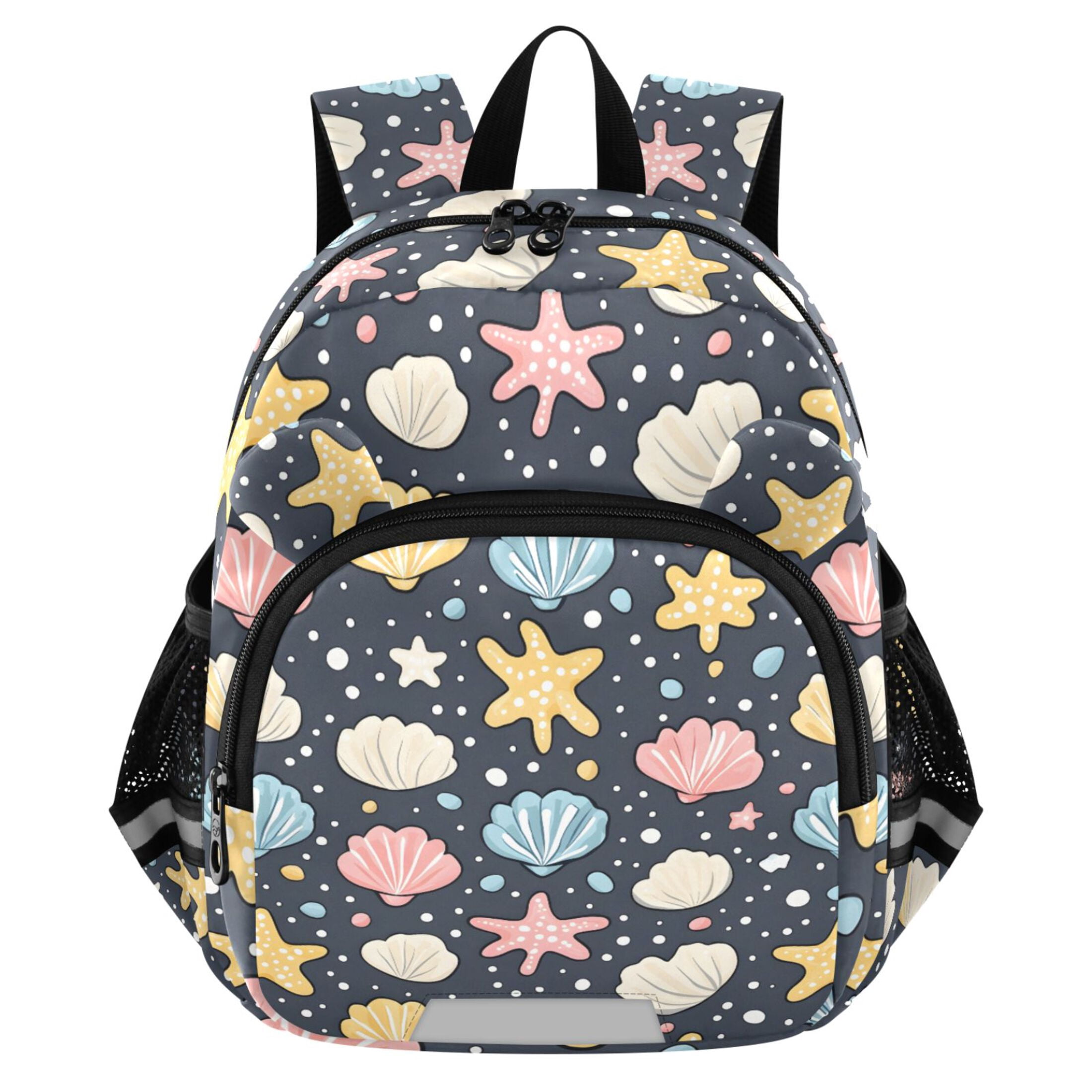 ALAZA Seashell Starfish Ocean Mini Backpack School Bookbag Age 3-7 ...