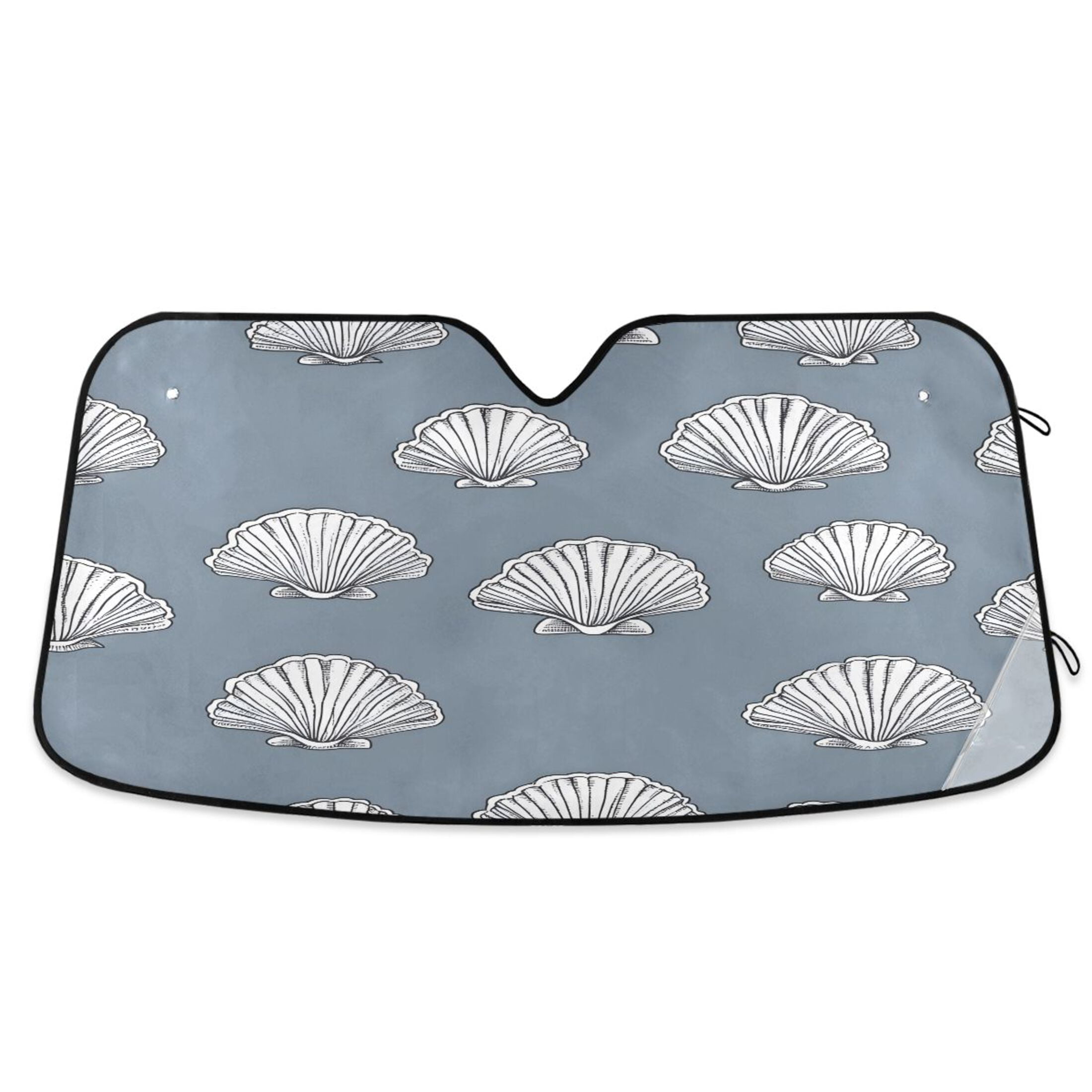 ALAZA Seashells Pattern Windshield Sun Shade Car Foldable Sun Visor ...