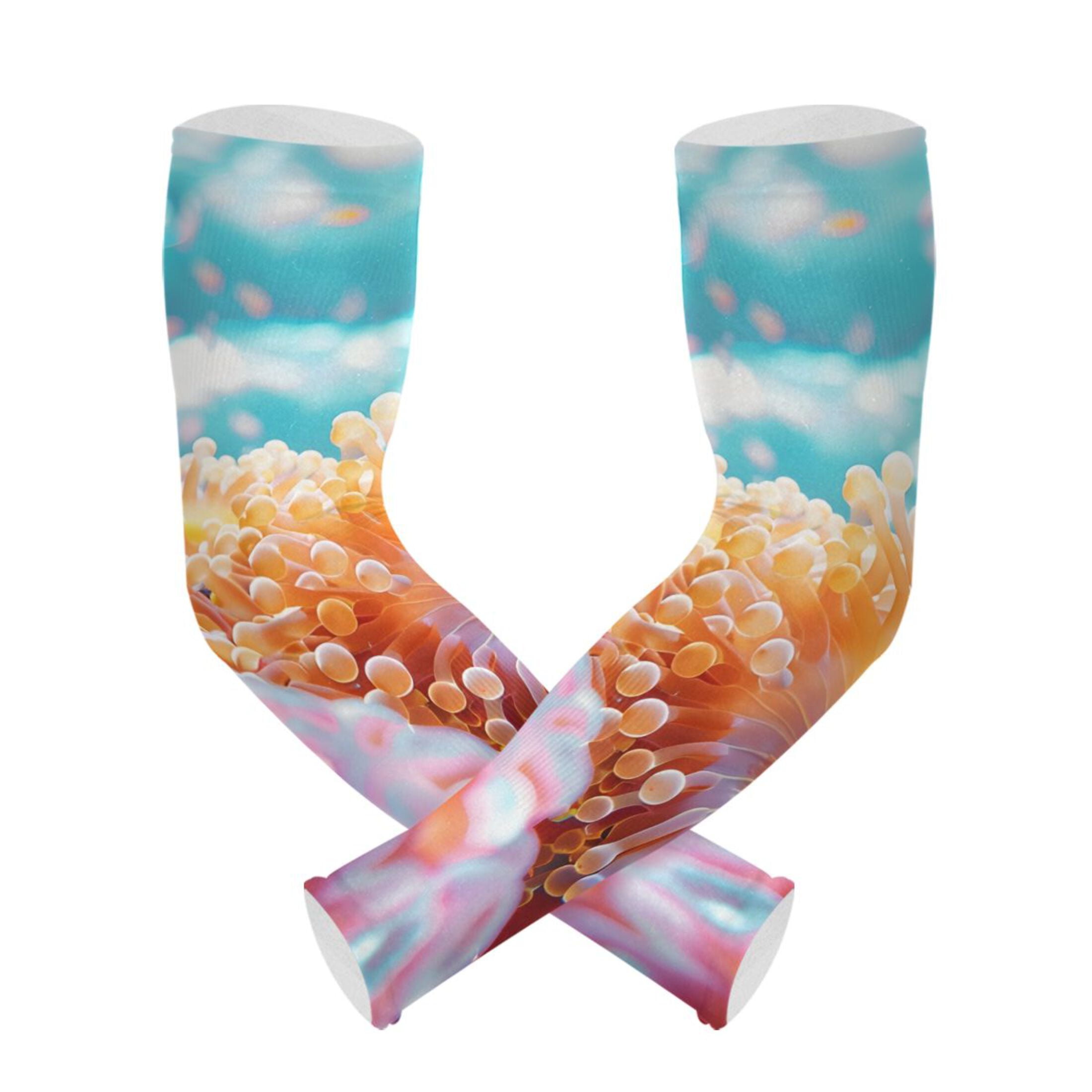 ALAZA Seaside Underwater UV Sun Protection Arm Sleeves UPF 50 ...