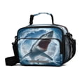 ALAZA Shark in Sea-s3 Lunch Box Insulated Cooler Bag Reusable Tote Bags ...