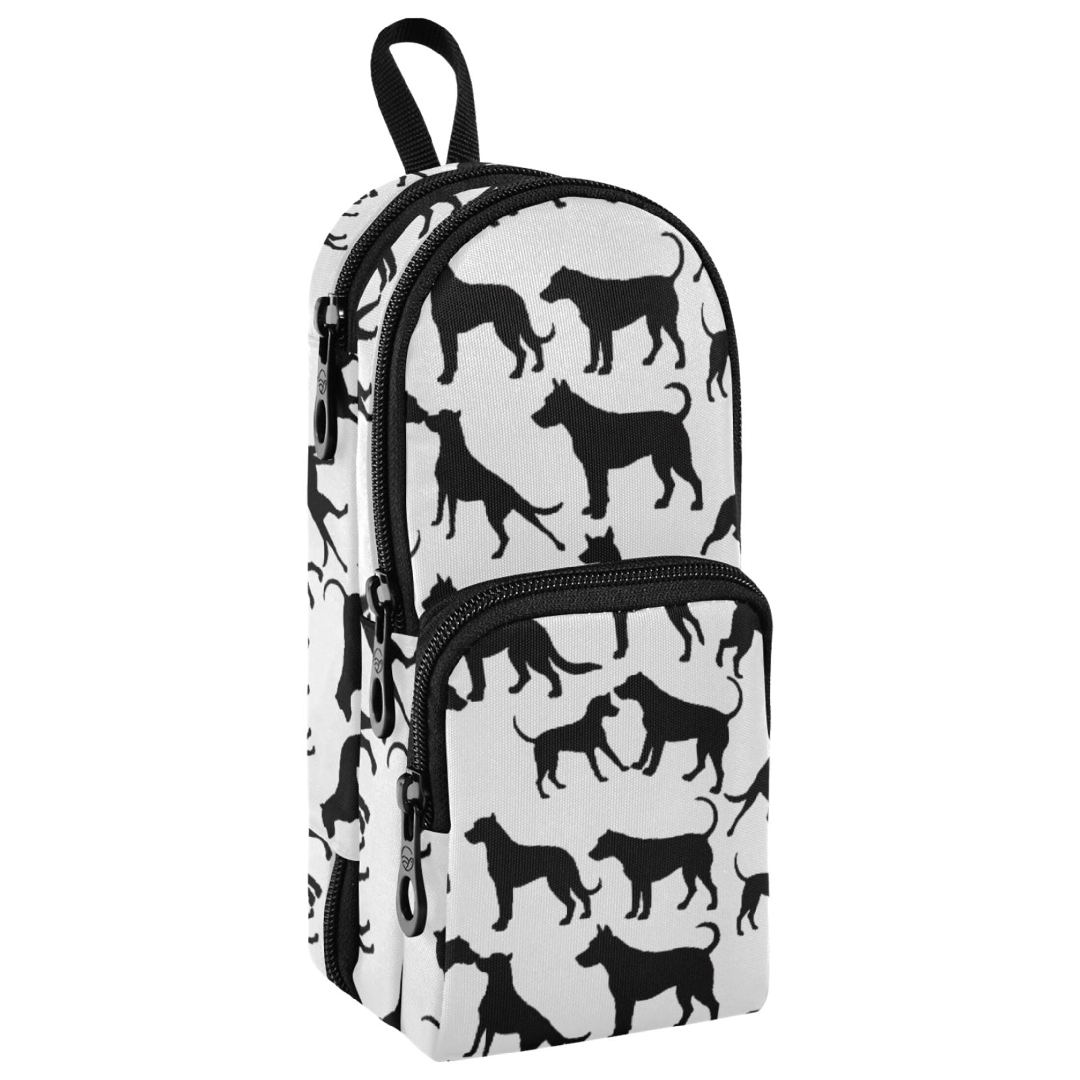 ALAZA Silhouette Dogs Pencil Case Pen Pouch Stationery Organizer Bag ...