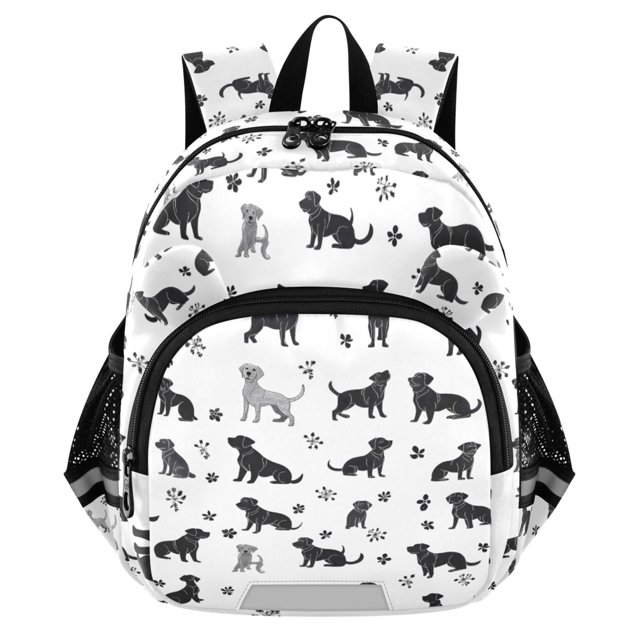 ALAZA Silhouette Doodle Dogs Mini Backpack School Bookbag Age 3-7 ...