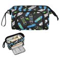 ALAZA Skateboard Lightning Pencil Pouch Big Capacity Pencil Case Zipper ...