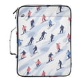 ALAZA Skater Winter Pattern Expanding Accordion File Folder 3 Ring ...