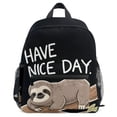 ALAZA Sloth Cute Pattern School Backpack Student Bookbag Mini Bag ...