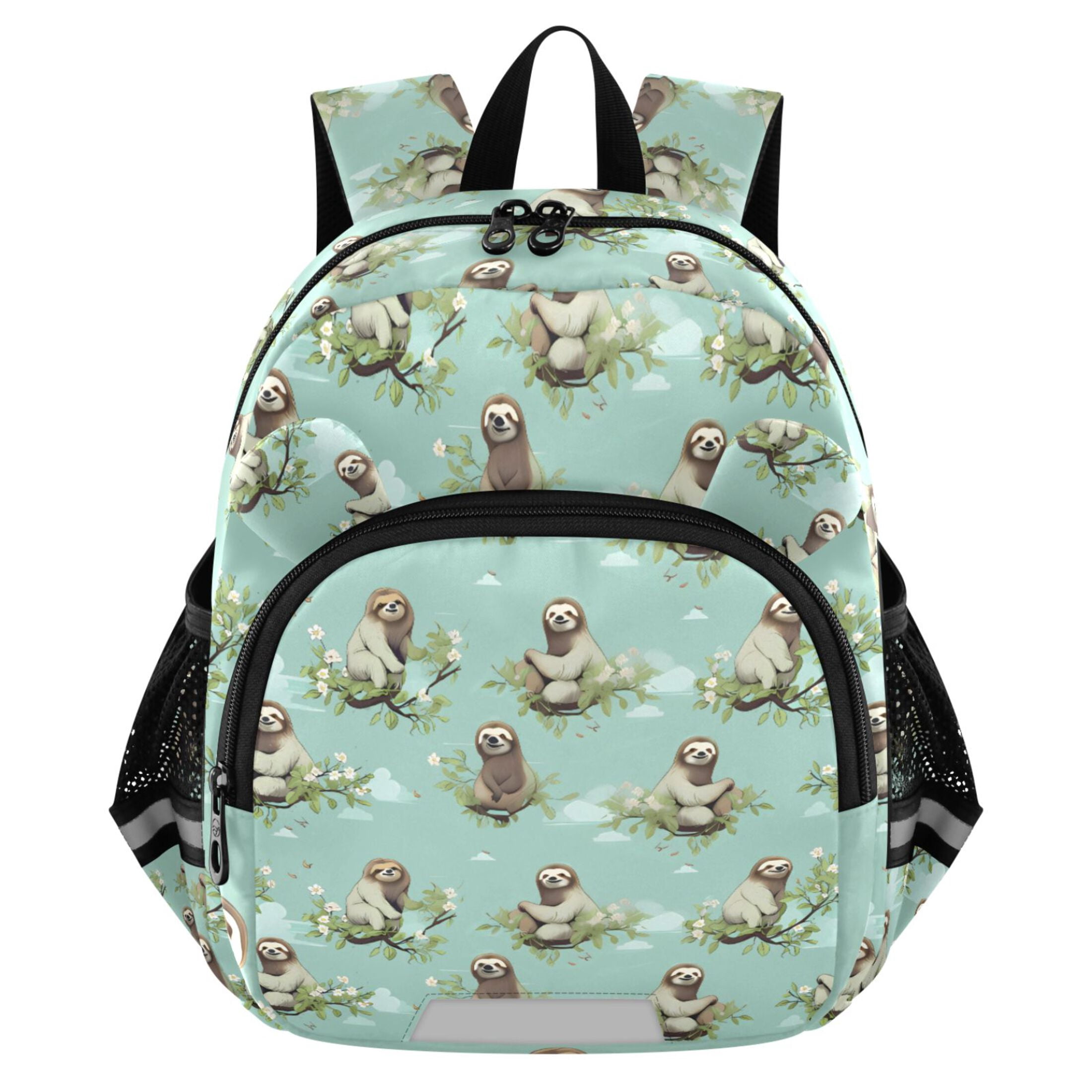 ALAZA Sloth with Leaves Mini Backpack School Bookbag Age 3-7 Small ...